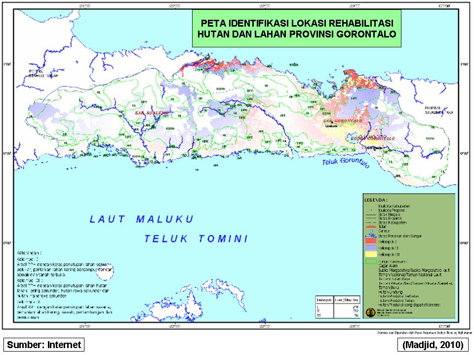 PETA DIGITAL: Peta Observasi Lokasi Rehabilitasi Hutan dan Lahan di Provinsi Gorontalo, Sulawesi