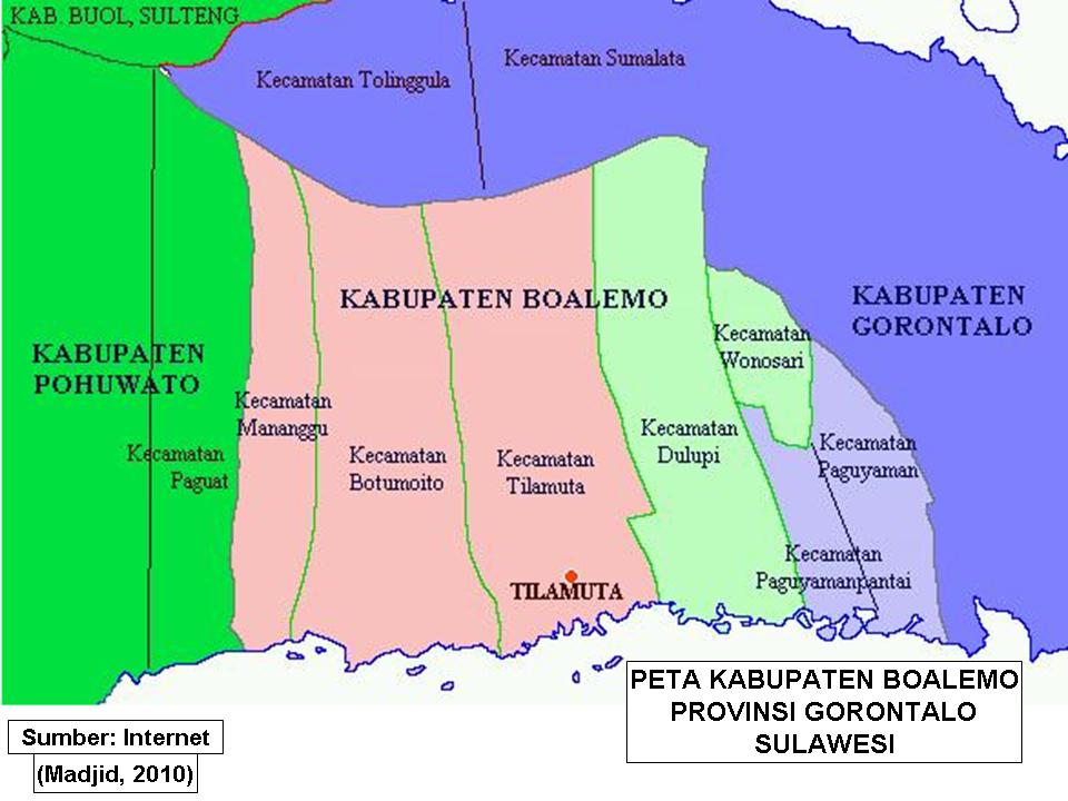 PETA DIGITAL: Peta Kabupaten Boalemo Provinsi Gorontalo, Sulawesi 01