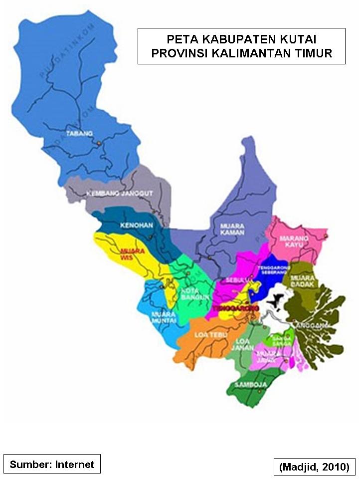 PETA DIGITAL: Peta Kabupaten Kutai Provinsi Kalimantan Timur
