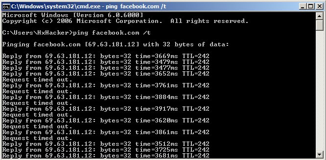 Membuat Situs Overload (Ping Of Death) ~ HxHacker - Hacker University