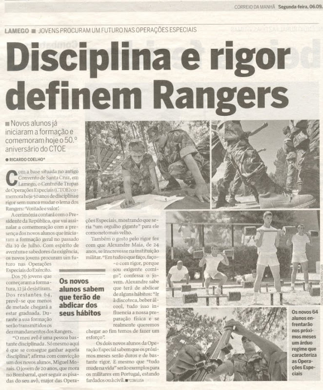 RANGERS & COISASDOMR: M262 - OS RANGERS DE PORTUGAL - C.T.O.E. - LAMEGO ...