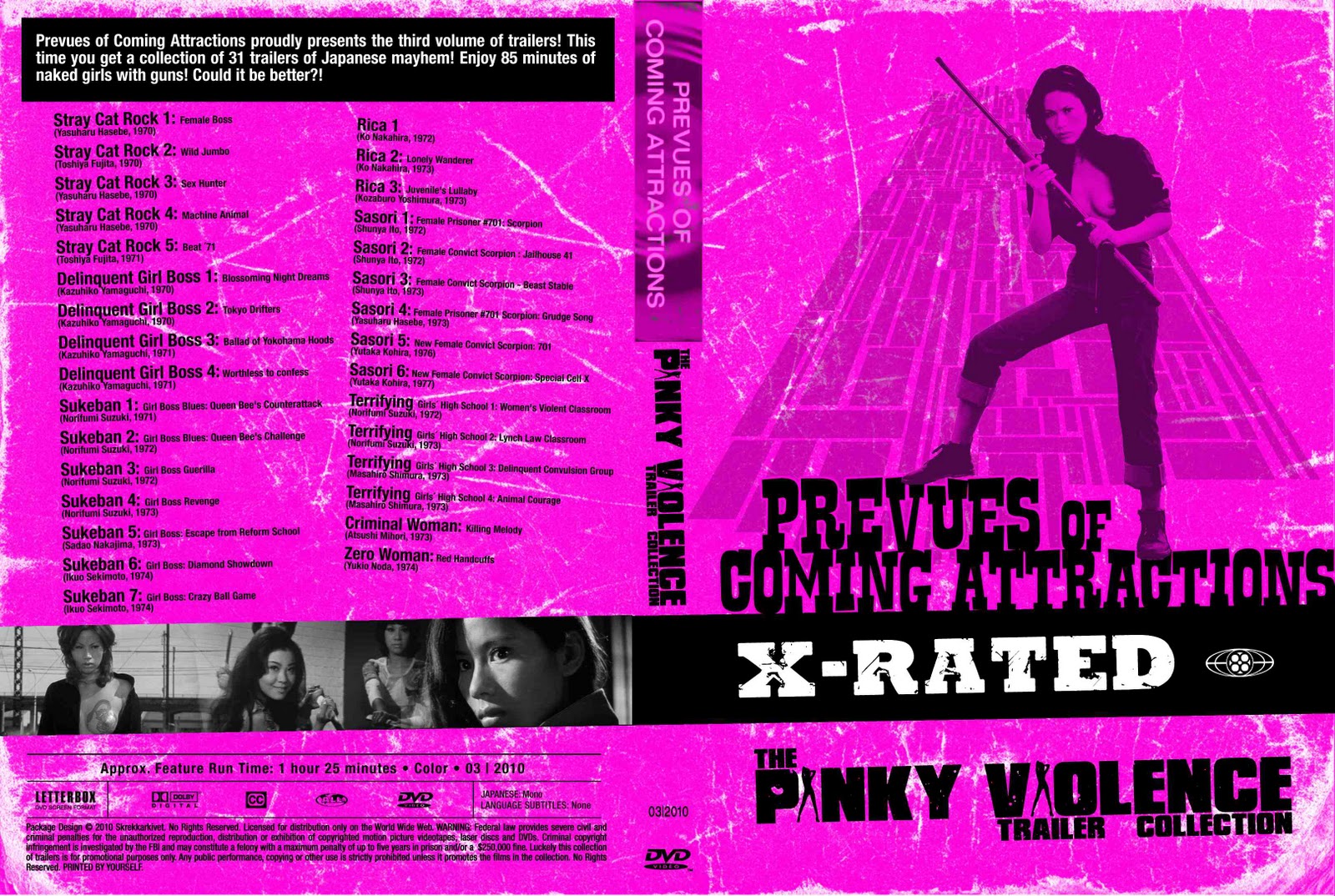 A Fistful of Prevues: Prevues of Coming Attractions, Volume 3: The Pinky Violence Trailer ...