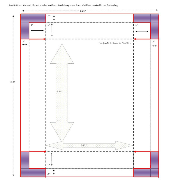 Scraps from the beach: CTMH - 5x7 Box Template for you!