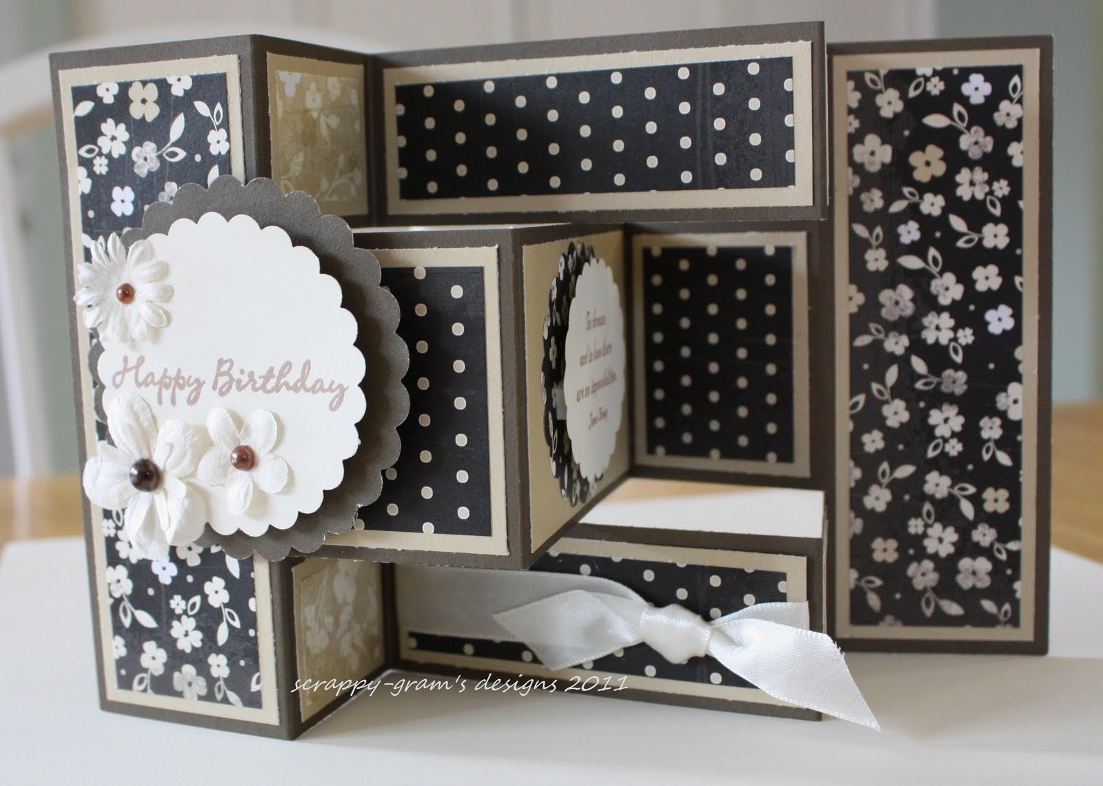 Scrappy-Gram's Designs: Silhouette Tri-Fold Shutter Card
