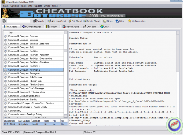 Cheat Book 2009 ~ All in One