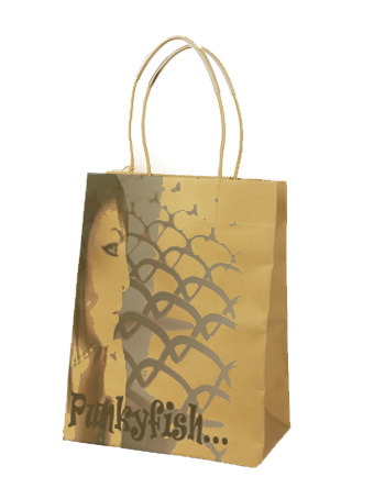 Tails of a tentaclehead: Swing tags and bags for Punkyfish