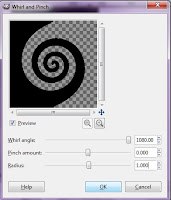 GIMP Stuff: Create text spiral using gimp