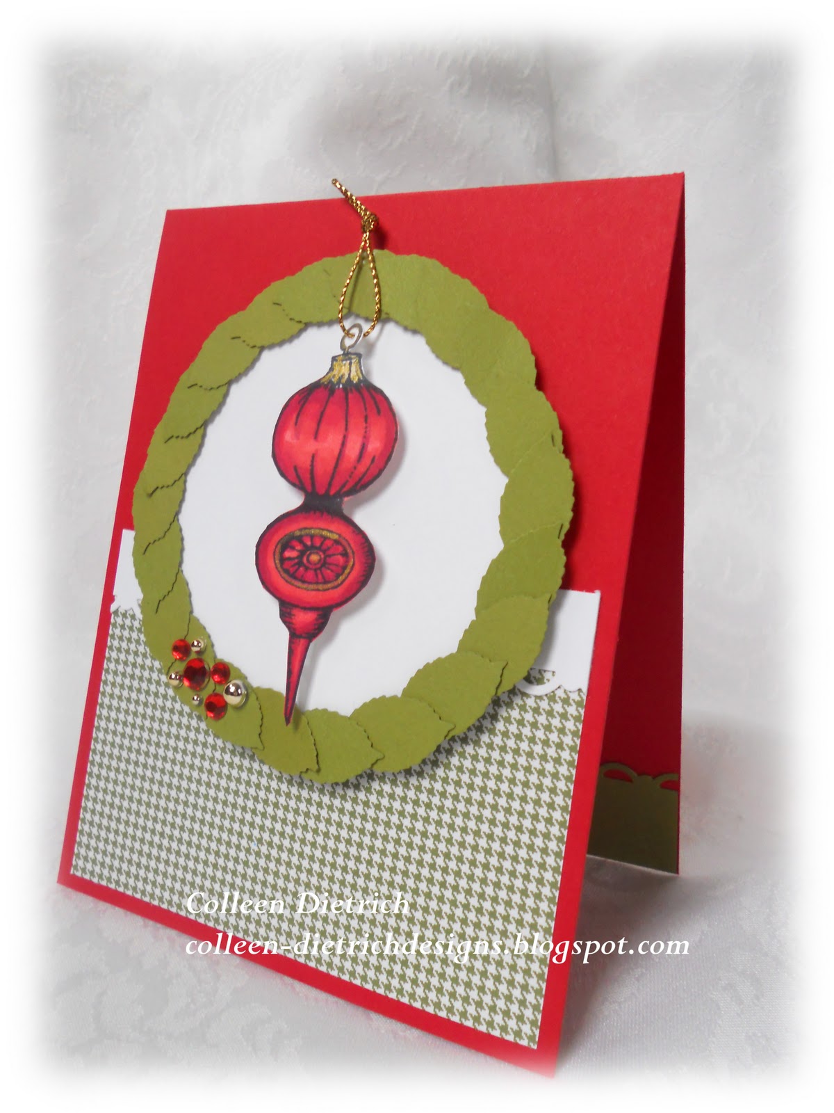 Red Ornament | Colleen Dietrich Designs