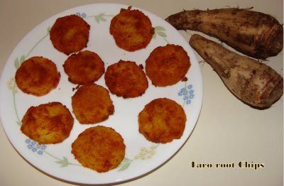 Bhakshya Bhojana: Taro Root Chips