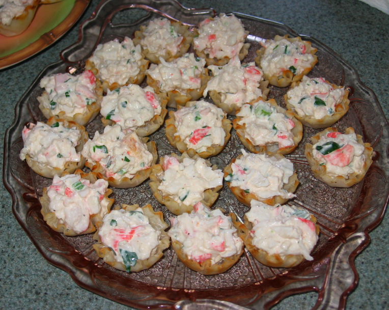 Sarahs Kitchen Adventures Crab Salad In Phyllo Cups