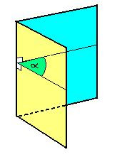 Diccionario Matematicas: Ángulo Diedro
