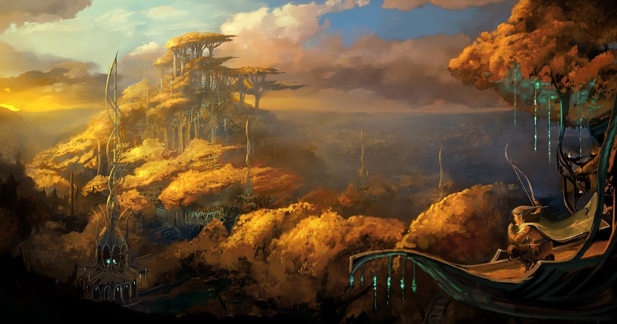 The Art of Tara Rueping: lothlorien: LOTRO