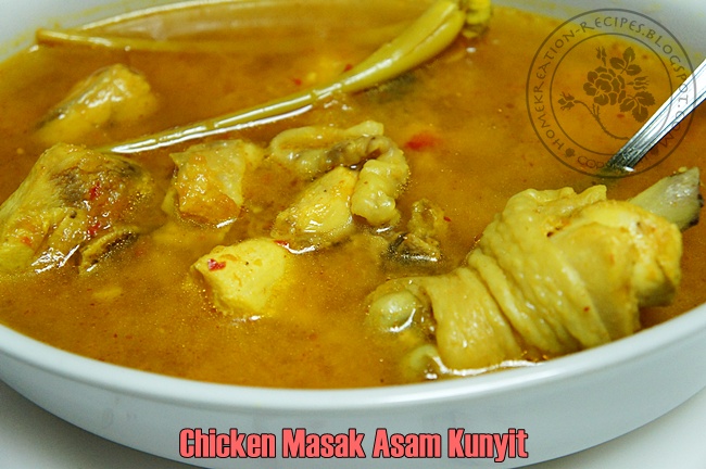 HomeKreation - Kitchen Corner: Chicken Masak Asam Kunyit (Chicken in ...