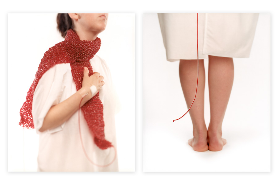 .: Blood Scarf by Laura Splan