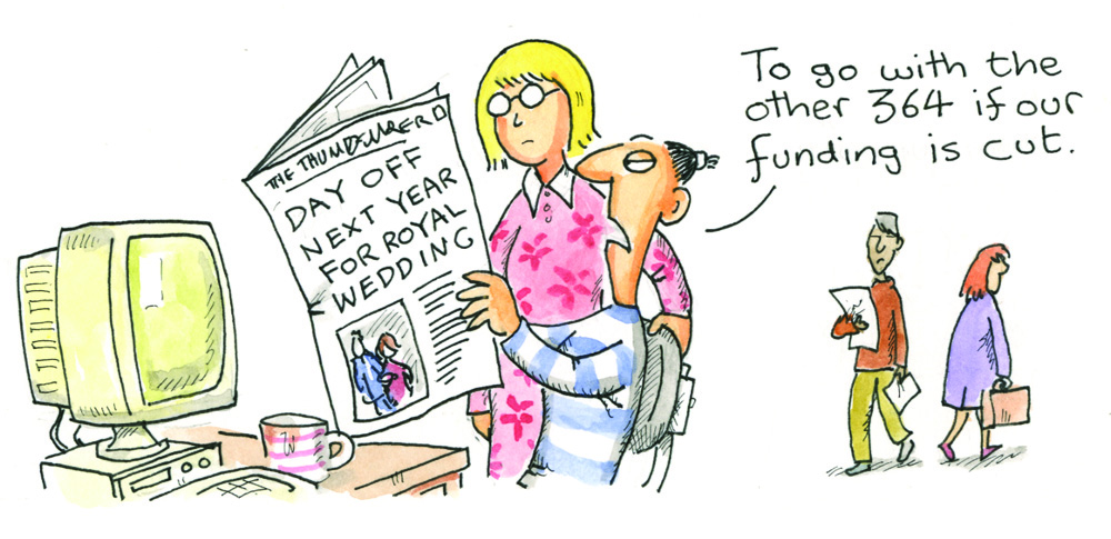 Harry Venning's Blog: Next week's Clare In The Community joke.