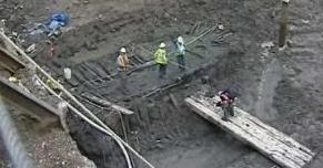 Ancient Digger Archaeology: Discovery Of An 18th Century Ship at Ground ...