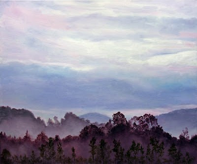 Marina Petro ~ Adventures In Daily Painting: VIOLET MIST~Landscape Oil ...