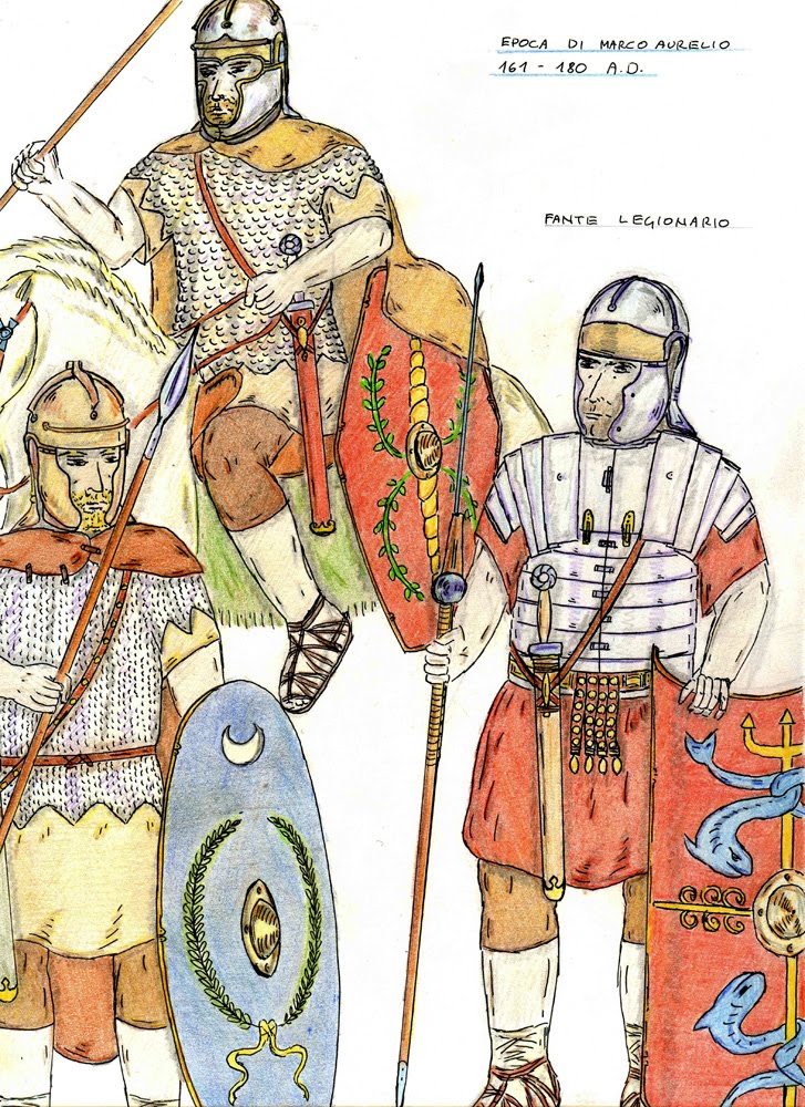 Soldati Romani del Tardo Impero: Legionari e cavaliere all'epoca di ...
