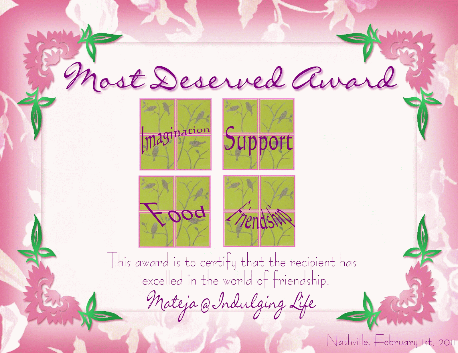 Food and Thrift: Pizza...Awards...and PGA Mall