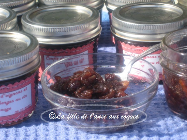 La fille de l'anse aux coques: CONFIT D’OIGNONS ET CANNEBERGES AU VIN ROUGE