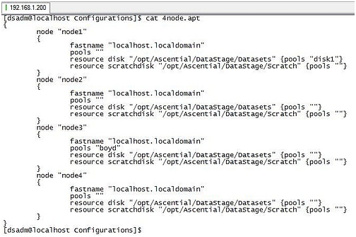 Intelligence Base Datastage Configuration File