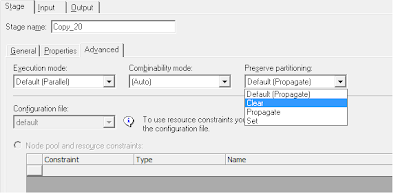 Intelligence Base: DataStage: Preserve Partition