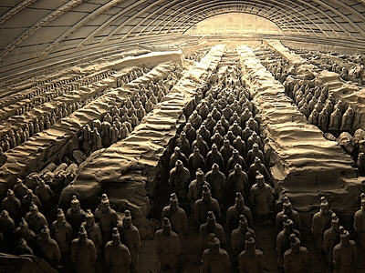 Ancient Chinese Life: Land Army earthenware in ancient China