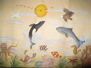 Artwork: Fifth day- Sea creatures and Air Creatures