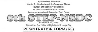 DepEd Teacher's Blog : 8th STEP NSDC 2010 - Camarines Sur Naga City