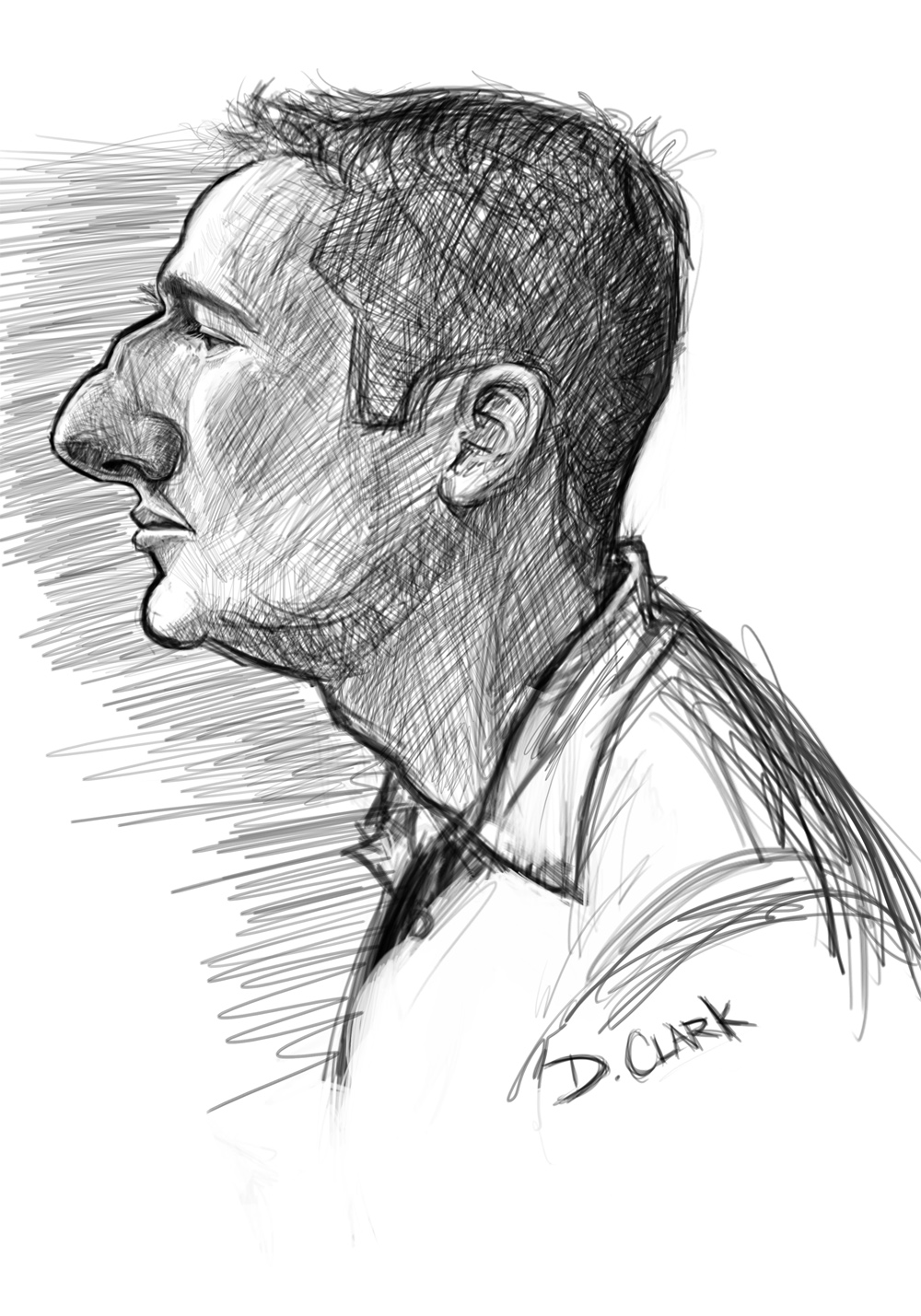 Dustin illustration: brandon dorman caricature sketch