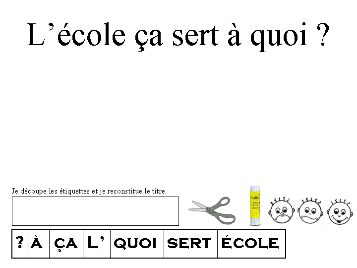 Maternelle: L'école ça sert à quoi, par Sophie Bellier et Ginette ...