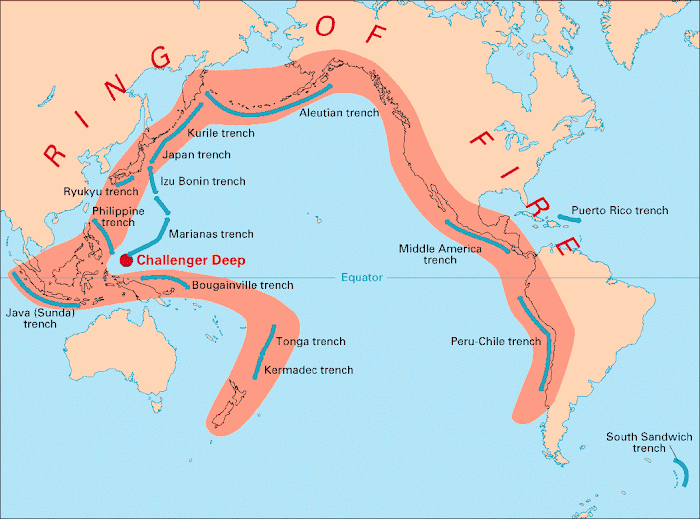 Ring Of Fire: Significant Recorded Eruptions