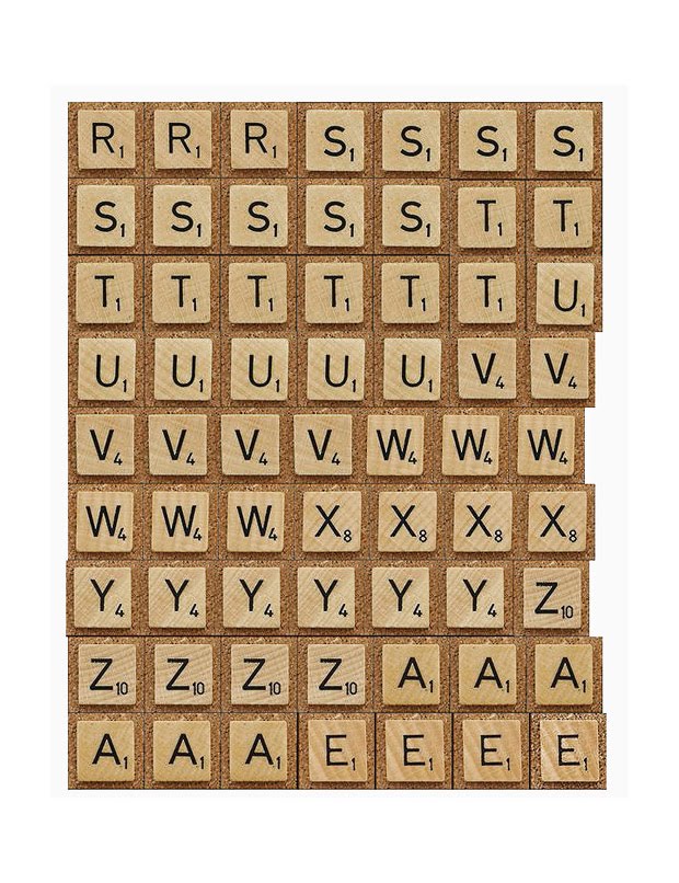 What A Beautiful Mess: FAUX SCRABBLE LETTERS TUTORIAL