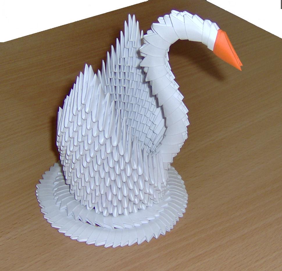 O jucarie pe zi: Lebada - origami modular