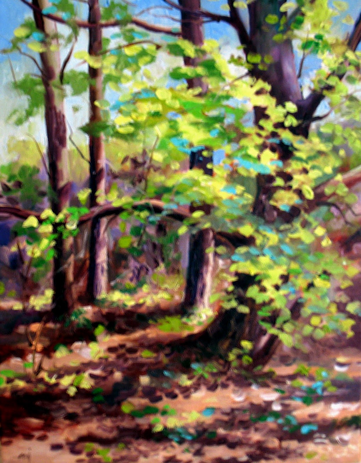 Nel's Everyday Painting: Spring Forest - NA