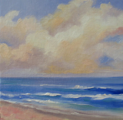 Nel's Everyday Painting: Simple Seascape - SOLD