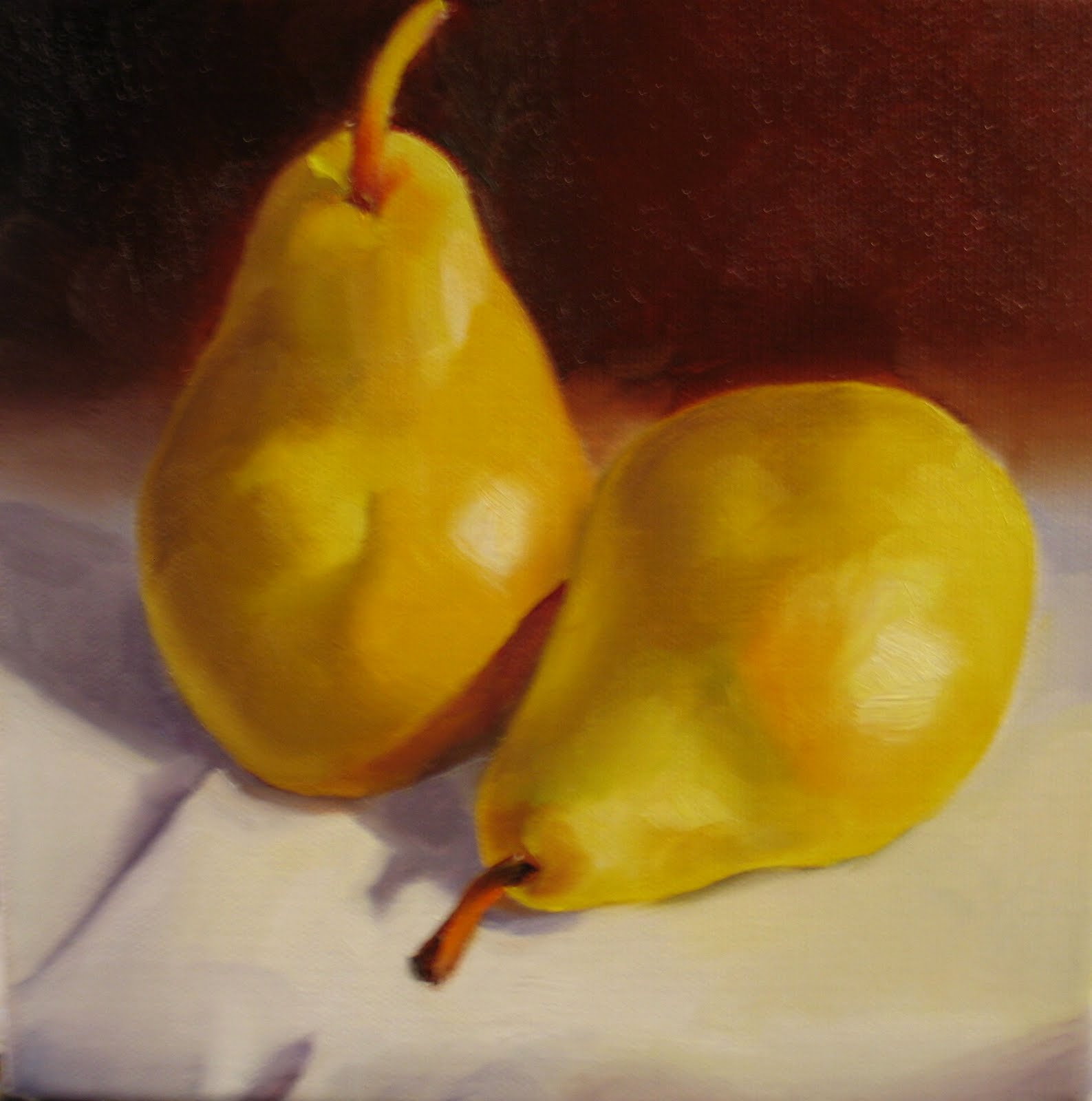 Nel's Everyday Painting: Two Taylor Pears - SOLD
