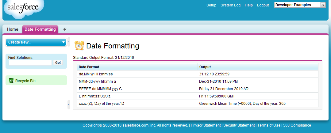 The Christopher Alun Lewis Blog Displaying Different Date Formats On