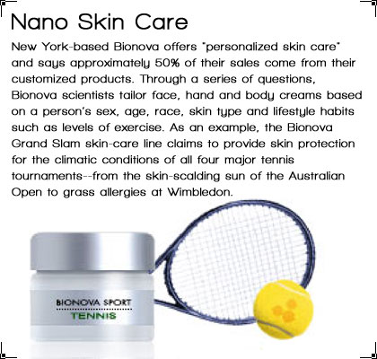 NANO TECHNOLOGY: Top Ten Nanotech Products