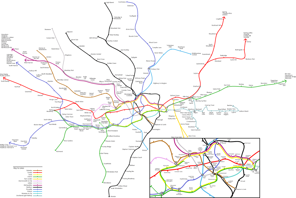 CASE by CASE: The Real London Underground Map