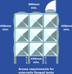WATER TANK: Tank Installation - Nicholson Plastics Ltd
