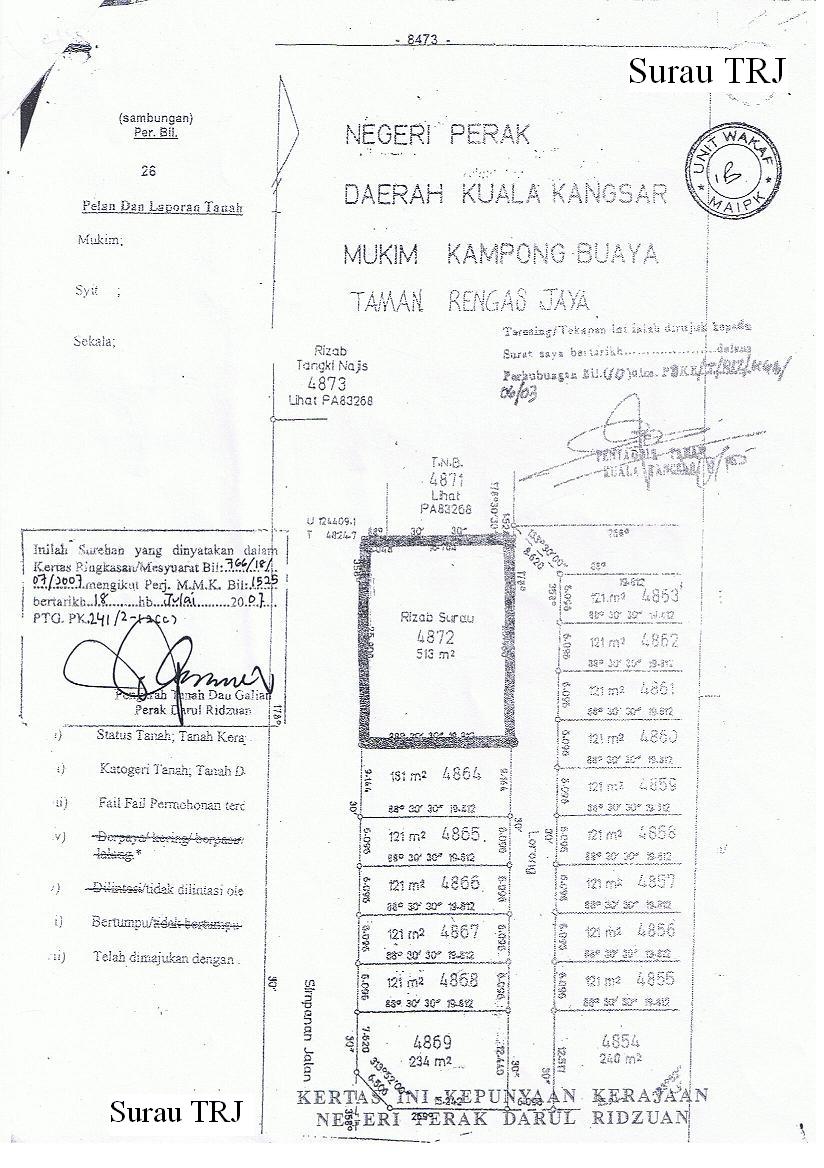 BKDKPP Taman Rengas Jaya: SURAU: Pengesahan Kelulusan Tapak Surau ...