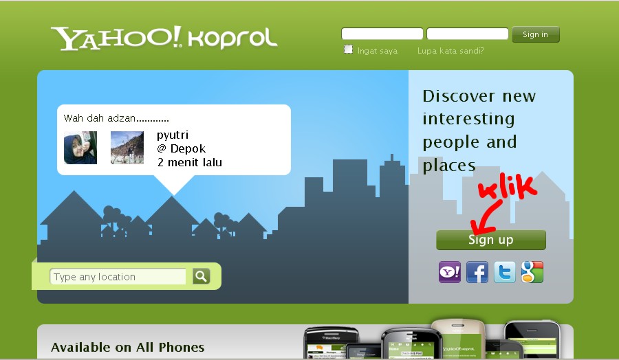 pasarlawas: cara mendaftar, membuat yahoo koprol