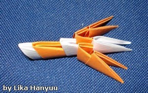 Lika Hanyuu －折り紙－XD: [Origami Shugei] Suporte para Hashi (Hashioki ...