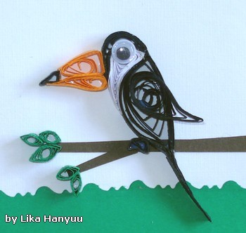Lika Hanyuu － Artesanato - Quilling: [Quilling] Tucano