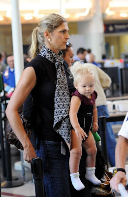 Gabrielle Reece was spotted with her 11-month-old daughter, Brody Jo ...
