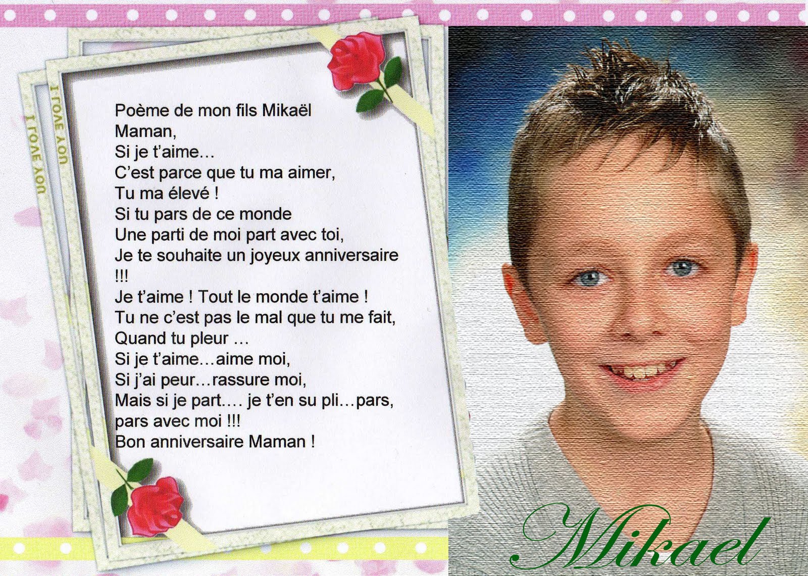 .: Poémes de Mes Enfants / Poéma dos Meus Filhos