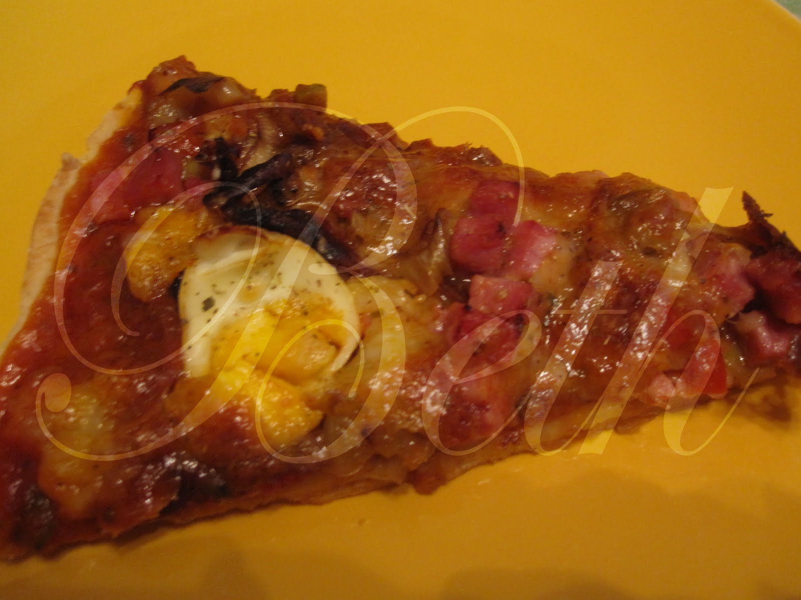 Pizza de Aproveitamentos / Pizza Réaliser avec des Restes