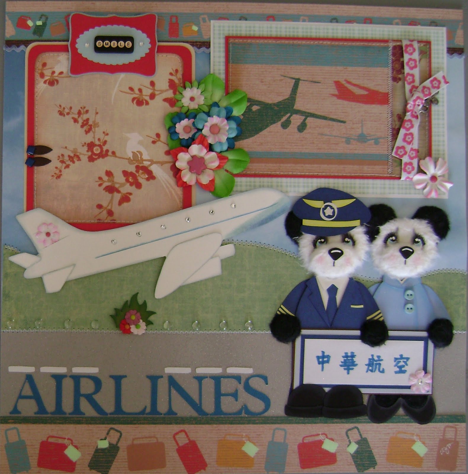 Alicazam: Scrapbook Layout 7: China Airlines