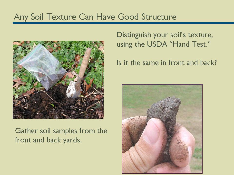 Ocean Friendly Gardens Program: Soil Type Tests